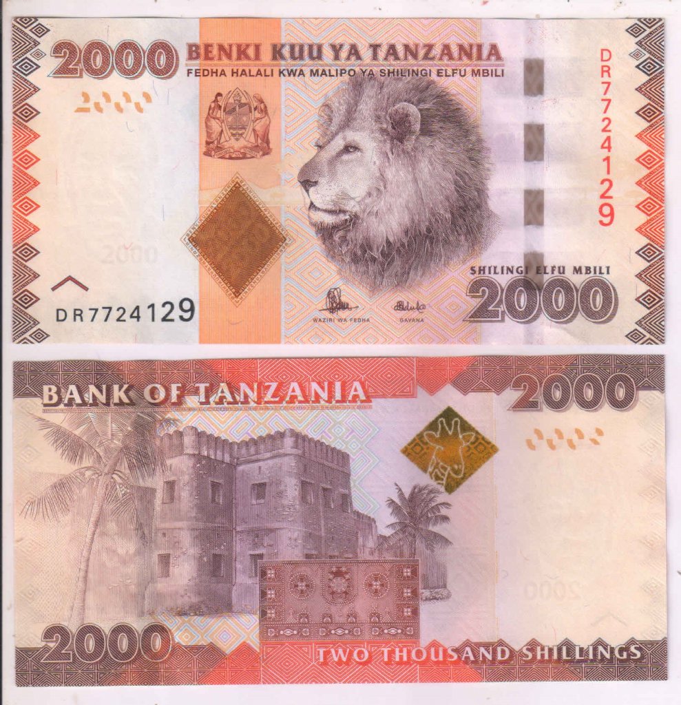Tanzania - 2000 shilling unc currency note - KB Coins & Currencies