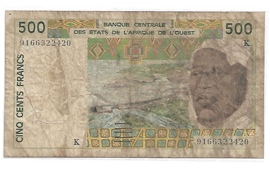 SENEGAL - West African States - 500 Francs 1991 currency note - KB ...