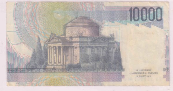 Italy 10000 Lire 1984 - 98 vf currency note - KB Coins & Currencies