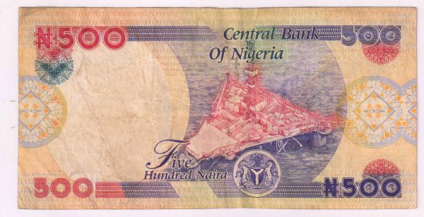 Nigeria - 500 naira 2002 used currency note - KB Coins & Currencies