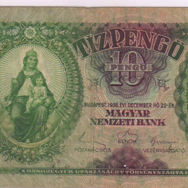 Hungary - 20 pengo 1941 used currency note - KB Coins & Currencies