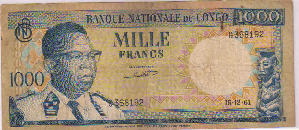 Congo Democratic Republic 100F 1961 - 64 currency note - KB Coins ...