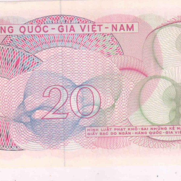 South Vietnam - 20 dong 1969 unc currency note - KB Coins & Currencies