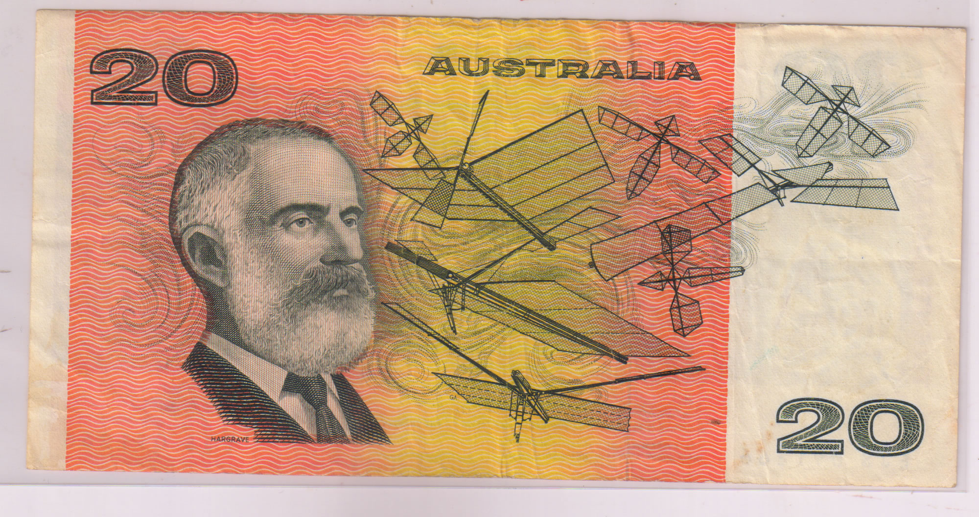 Australia - 20 dollars vf scarce currency note - KB Coins & Currencies