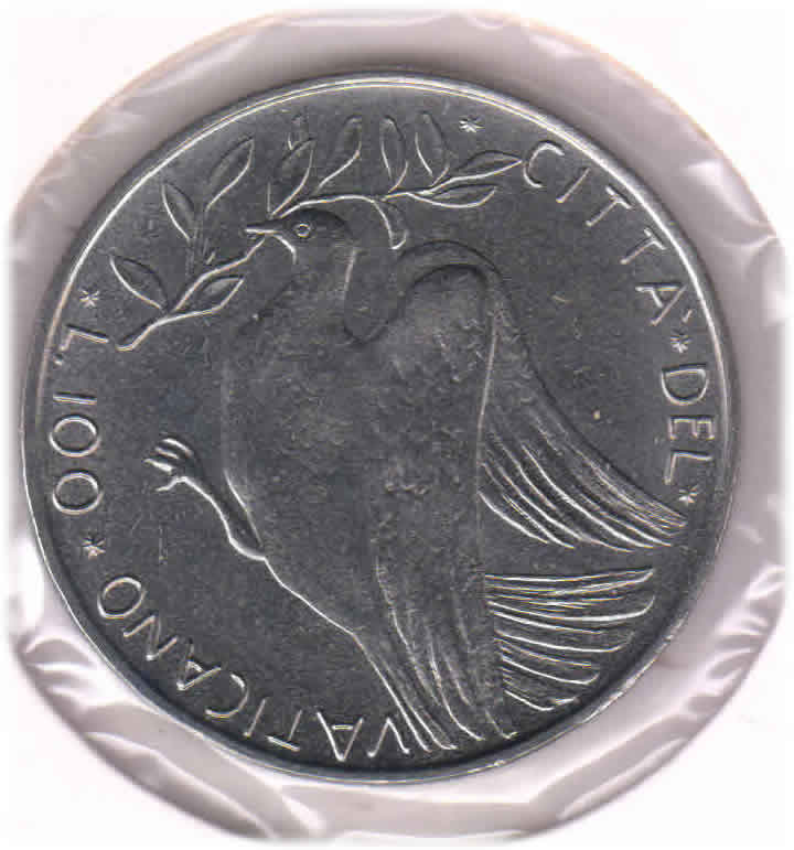Vatican - 100 lira comm. issue coin - KB Coins & Currencies