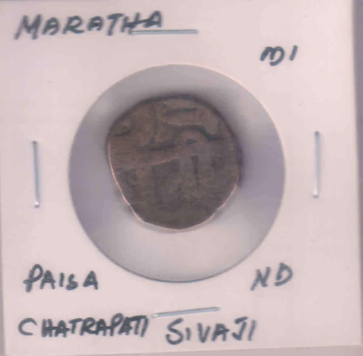 Maratha Confederacy - Chhatrapathi Sivaji , ND 1674 - 1830 ad , paisa ...