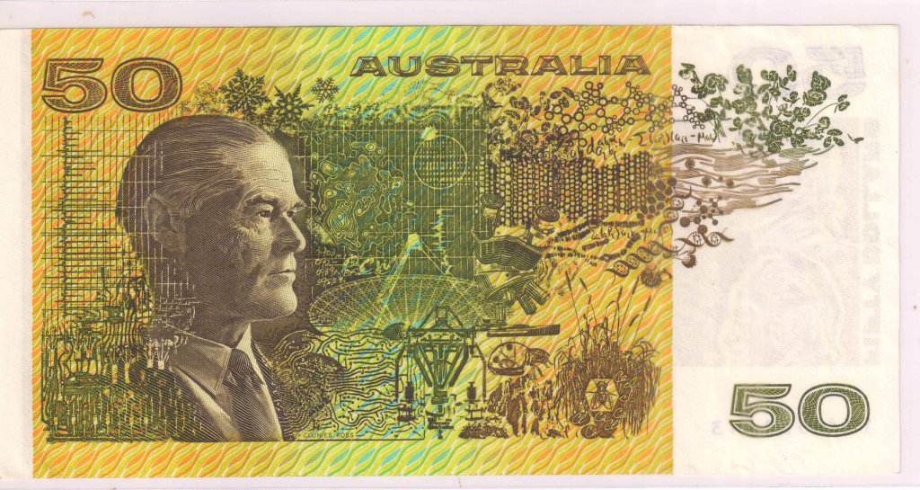 Australia - 50 dollars 1973 - 94 xf currency note - KB Coins & Currencies