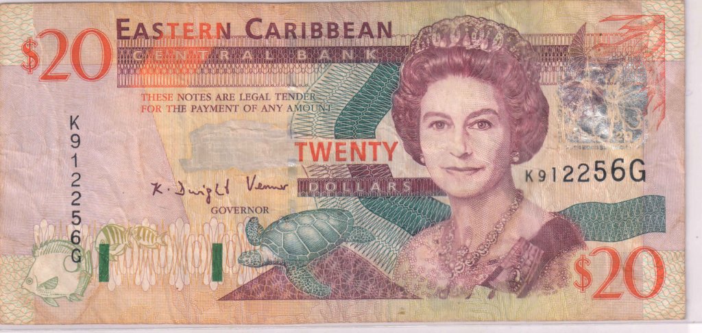 Grenada - East Caribbean - 20 dollars vf currency note - KB Coins ...