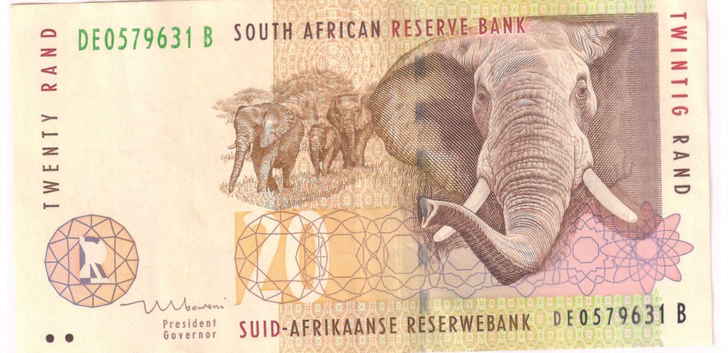 South Africa - 20 rand Xf currency note - KB Coins & Currencies
