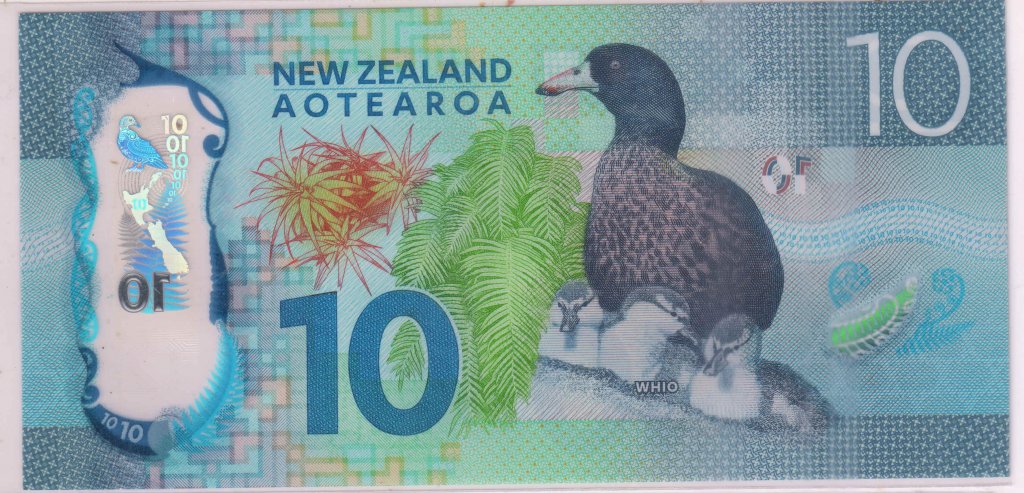 New Zealand 10 dollars 2015 polymer xf currency note - KB Coins ...