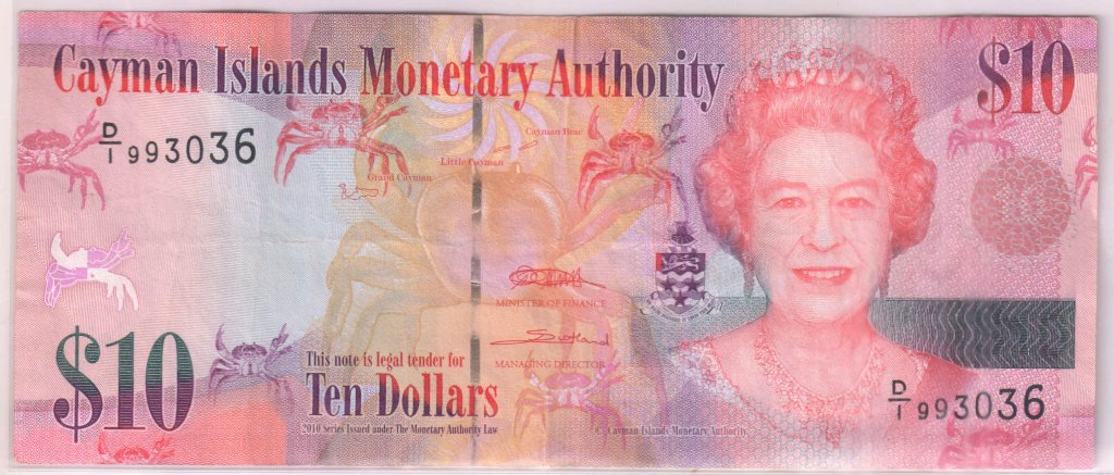 Cayman Island - 10 dollars 2010 - 18 Vf currency note - KB Coins ...