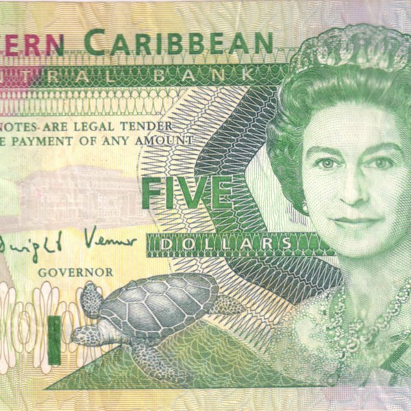 Grenada - East Caribbean - 5 dollars vf+ currency note - KB Coins ...