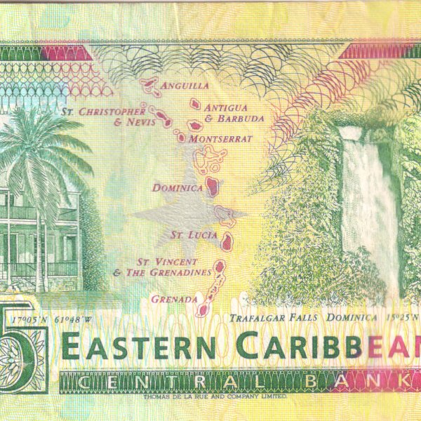 Grenada - East Caribbean - 5 dollars vf+ currency note - KB Coins ...