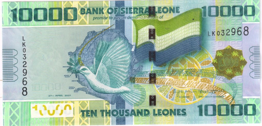 SIERRA LEONE – 10000 Leone 2015 - 21 unc currency note - KB Coins ...