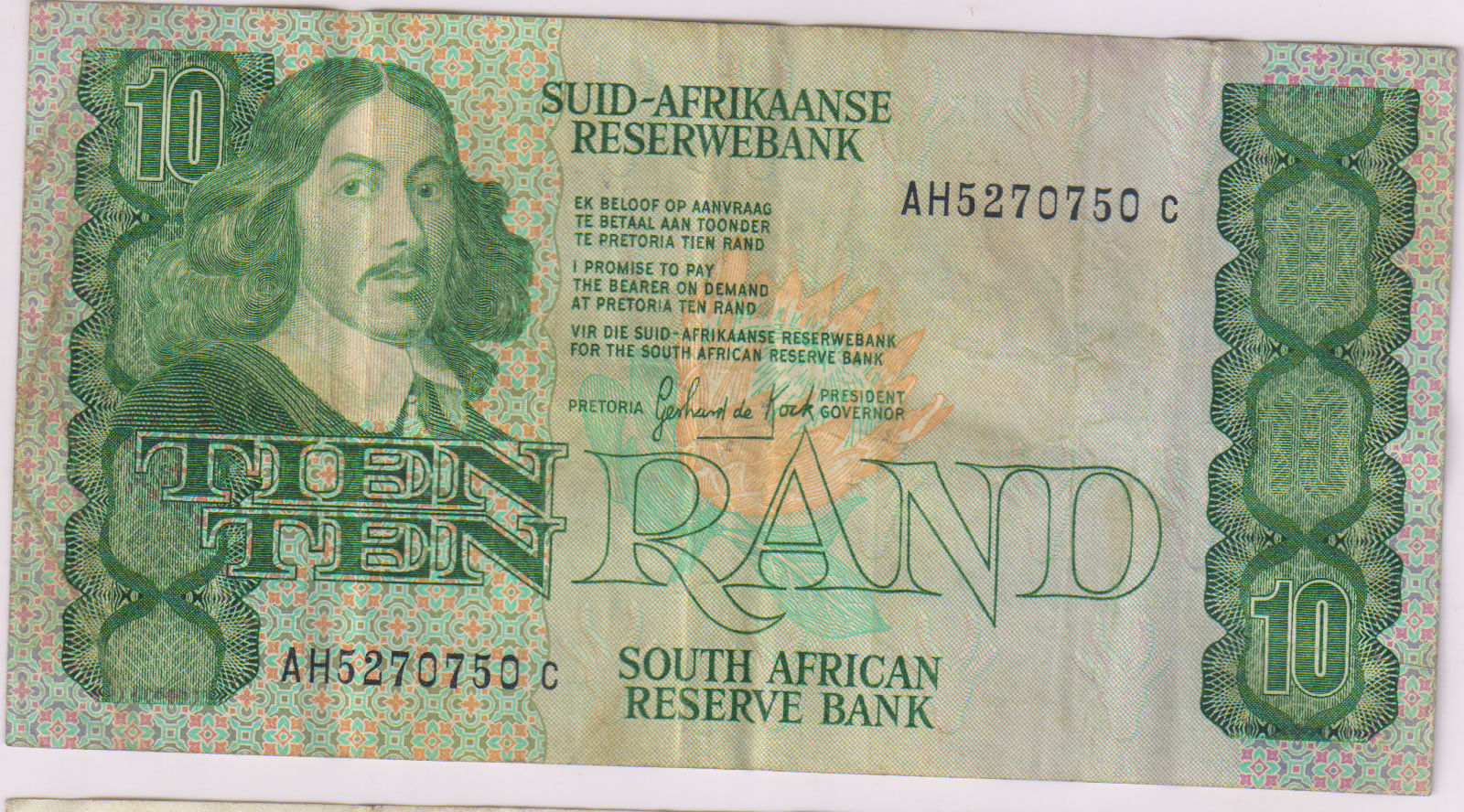 South Africa - 10 rand used currency note - KB Coins & Currencies