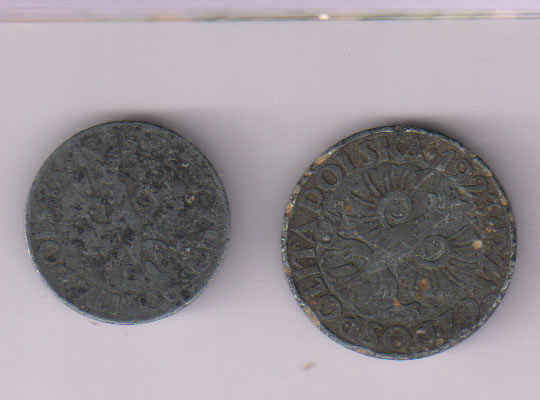 German occupied Poland - 10 & 20 groszy 1923 ,zinc coins - KB Coins ...