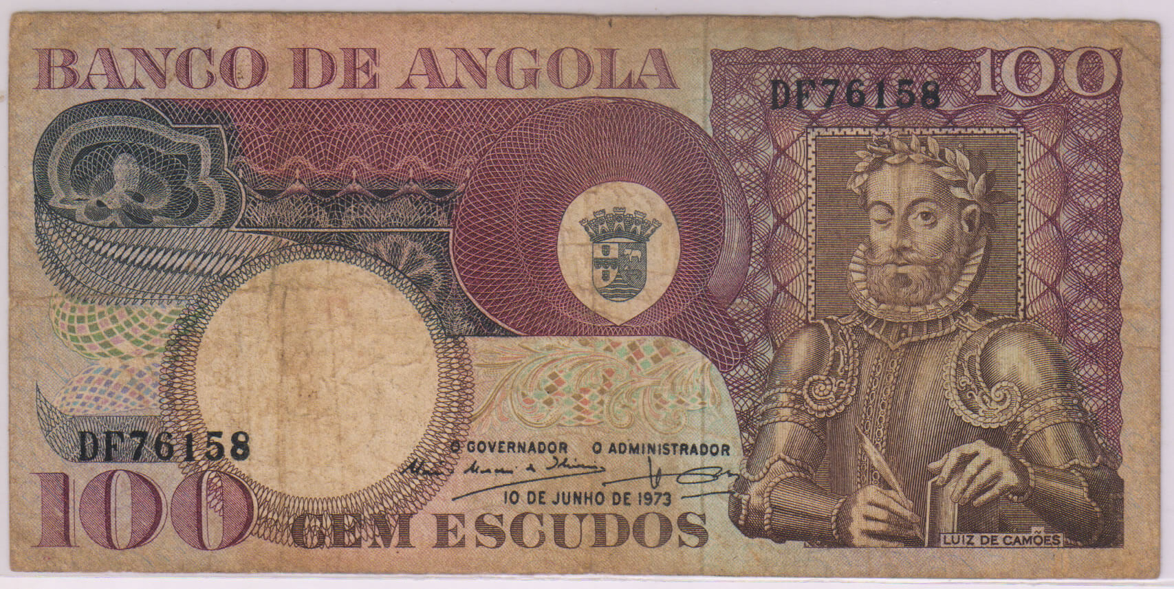 Angola – 100 escudos 1973 currency Note - KB Coins & Currencies