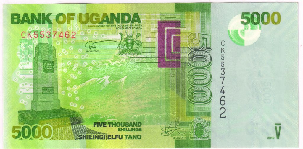 Uganda – 5000 shillings 2021 unc currency note - KB Coins & Currencies