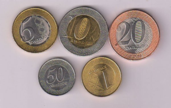 Angola - set of 5 unc coins - KB Coins & Currencies