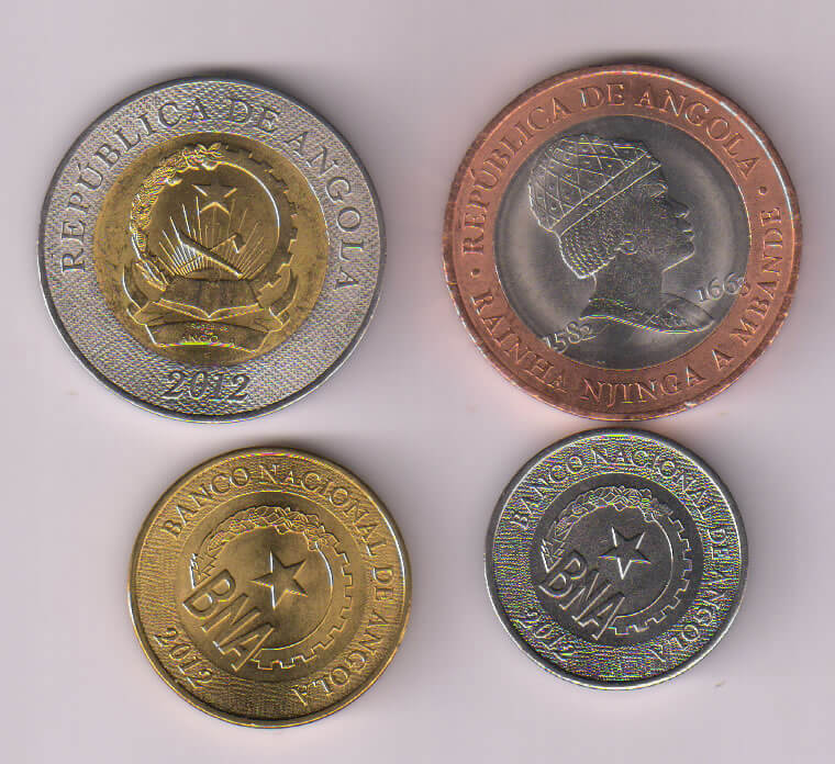 Angola - set of 4 unc coins - KB Coins & Currencies
