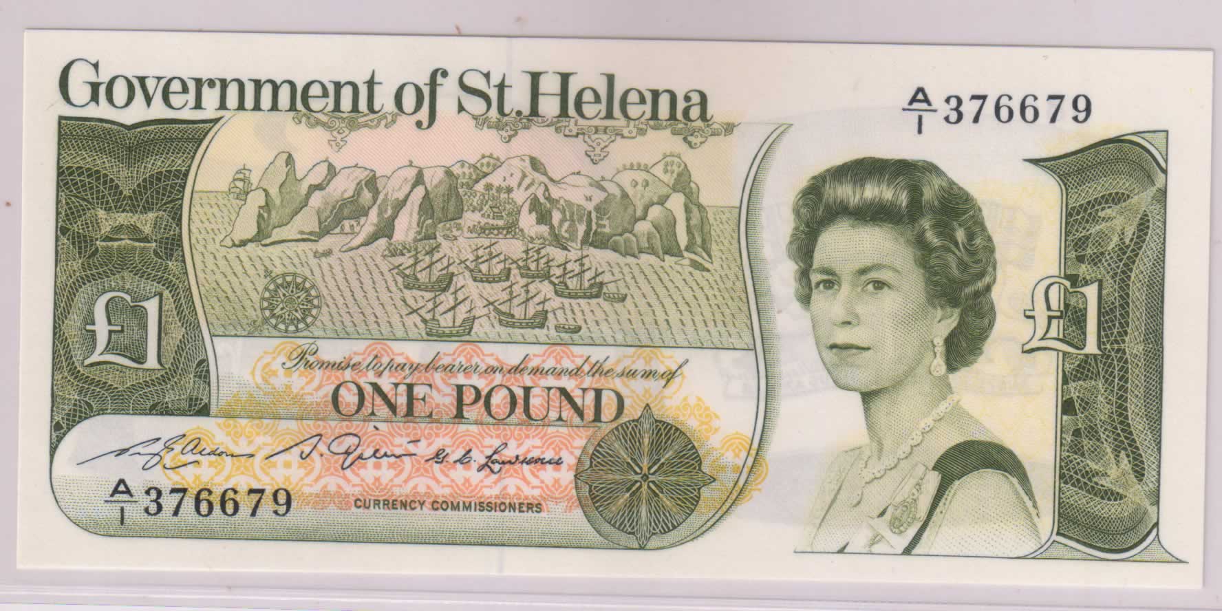 St. Helena - 1 pound unc currency note - KB Coins & Currencies
