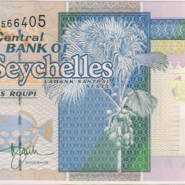 Seychells - 10 roupi 2011 ,unc currency note - KB Coins & Currencies