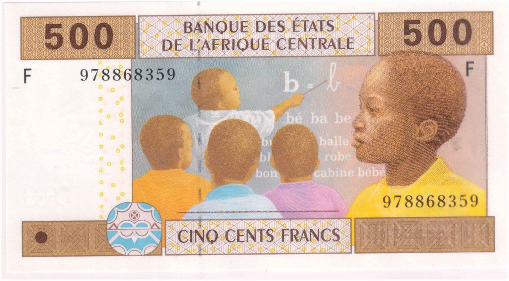 Equatorial Guinea F - Central African States 500 Frs unc currency note ...