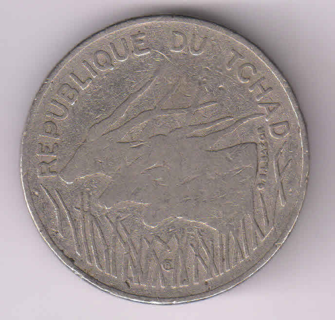 Chad - 100 frs 1972 scarce coin - KB Coins & Currencies