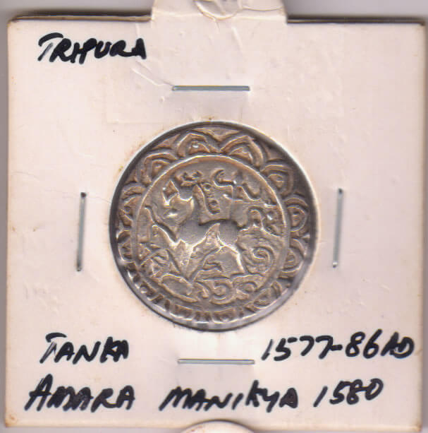 Tripura - Amara Manikya , 1557 - 86 Ad scarce silver coin - KB Coins ...