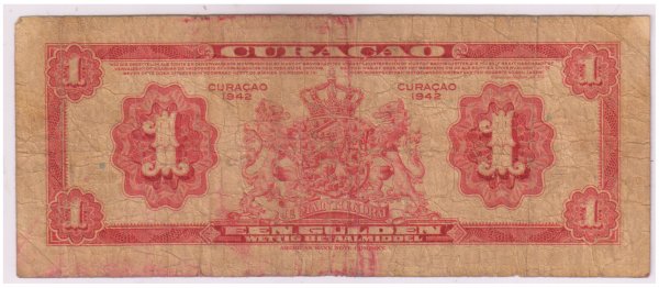 Curacao - 1 gulden scarce currency note - KB Coins & Currencies