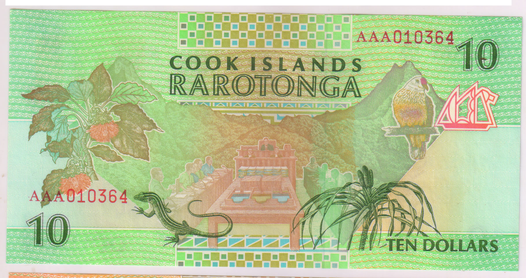 Cook Island - 10 dollars unc currency note - KB Coins & Currencies