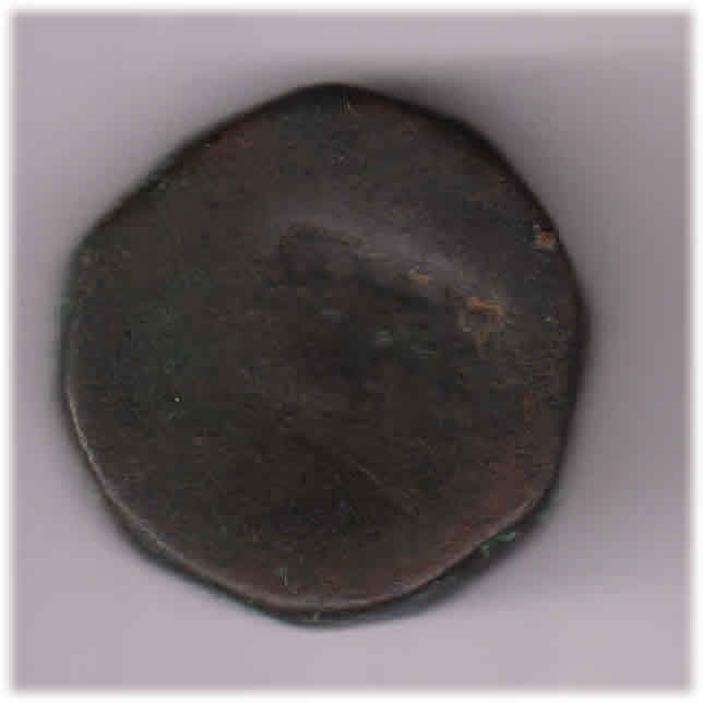 Cambay - Falus ,1865 - 78 ad counter marked coin R1 - KB Coins & Currencies