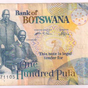 Botswana - 100 pula used currency note - KB Coins & Currencies