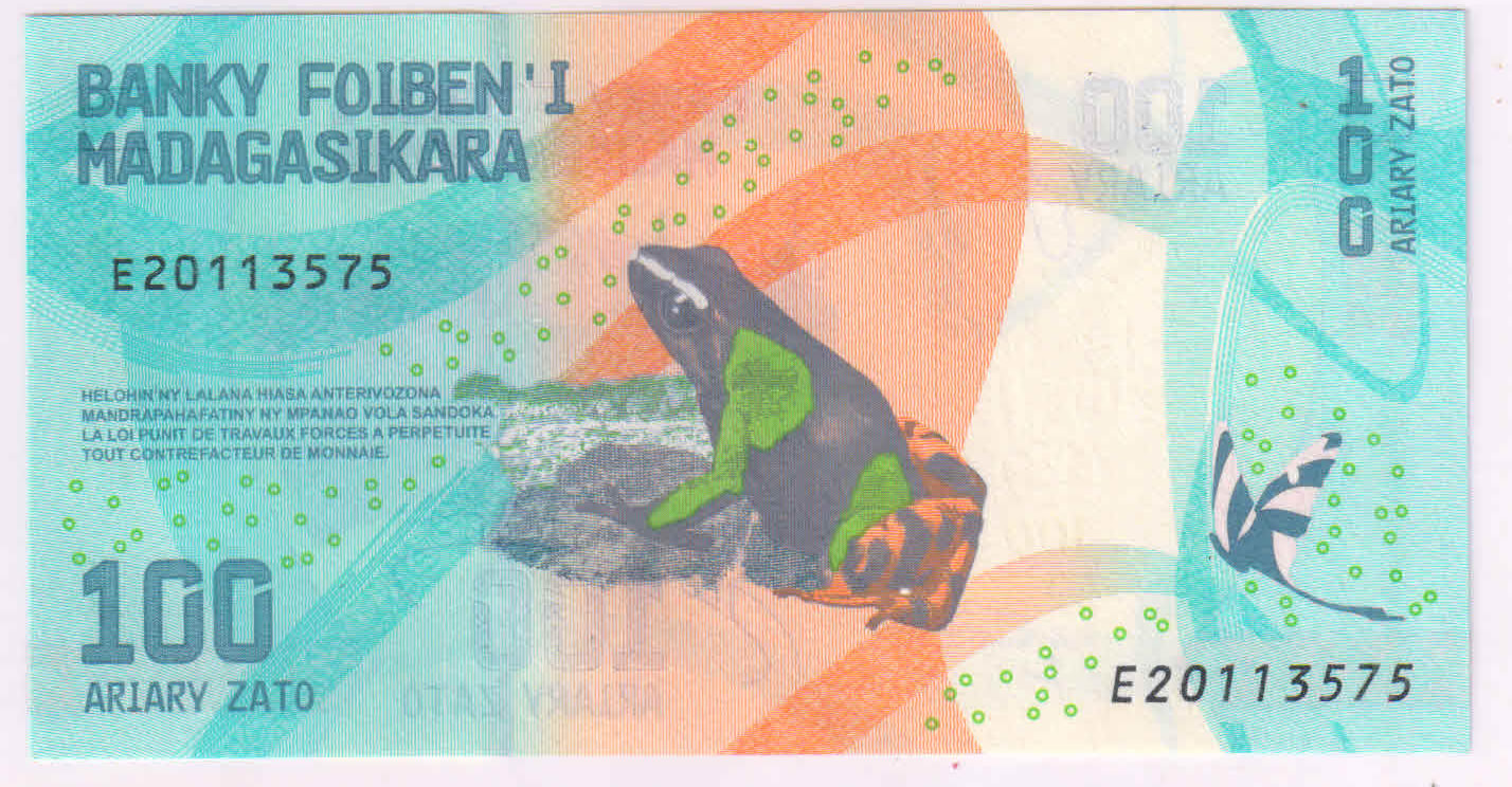 Madagascar - 100 ariary unc currency note - KB Coins & Currencies