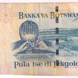 Botswana - 100 pula used currency note - KB Coins & Currencies