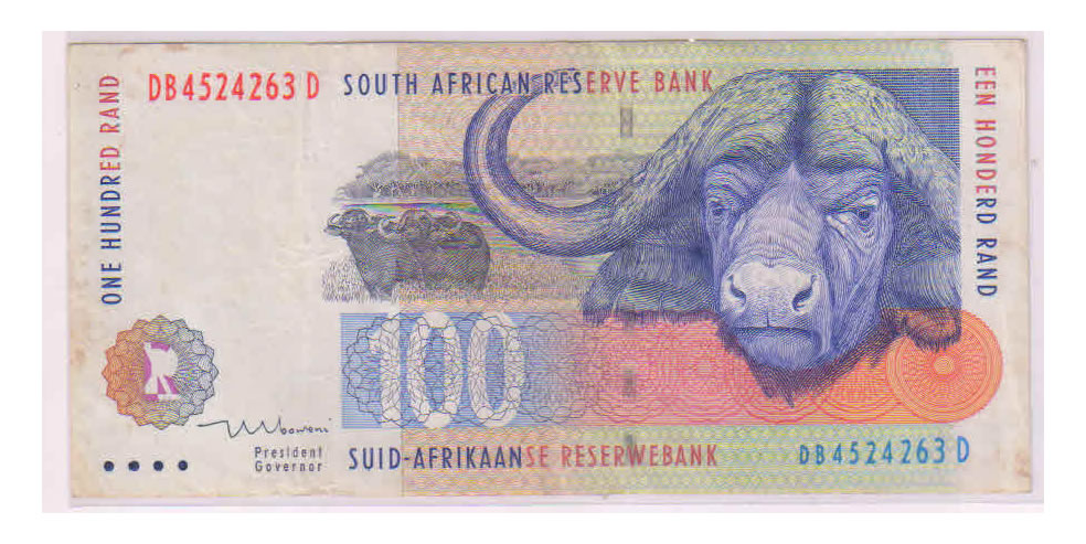 South Africa - 100 rant 1994 - 99 vf currency note - KB Coins & Currencies