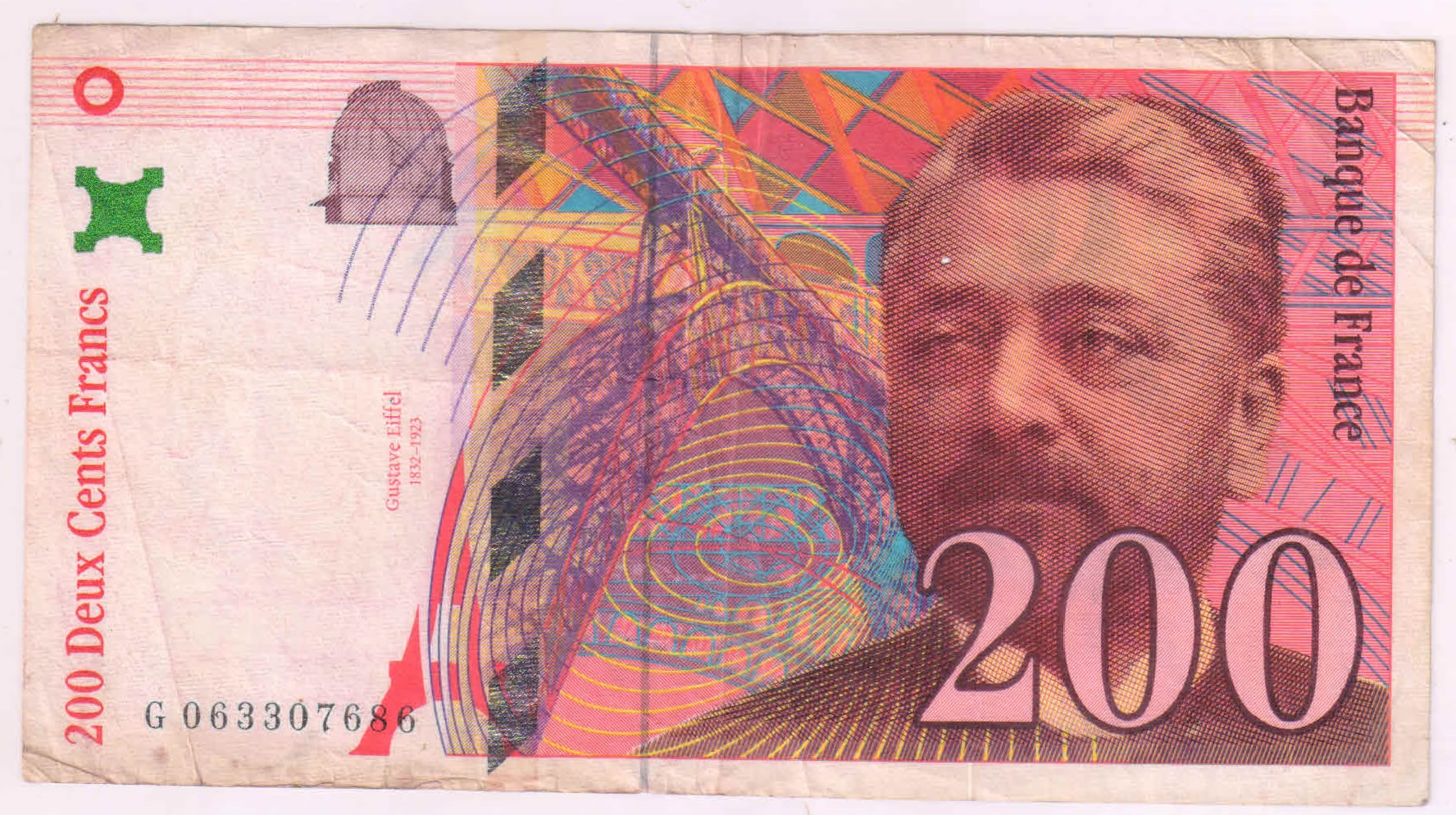 France - 200 francs 1997 vf+ currency note - KB Coins & Currencies