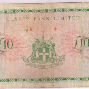 Northern Ireland -Ulster bank 10 pounds 1983 currency note - KB Coins ...