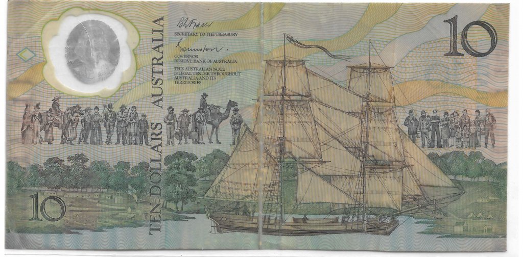 Australia 10 Dollars Bicentenary of European Settlement , 1988 Vf ...