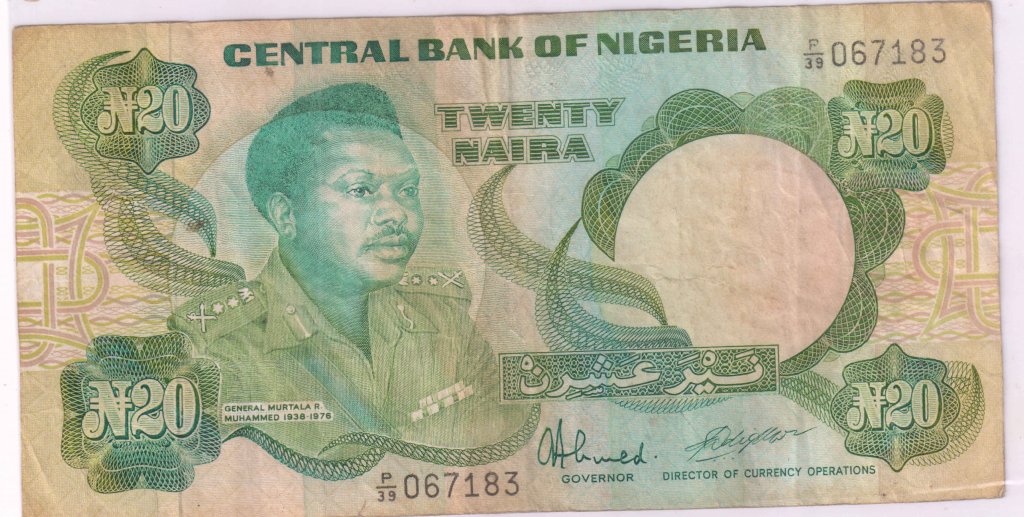 Nigeria - 5 naira 1979 - 84 vf currency note - KB Coins & Currencies