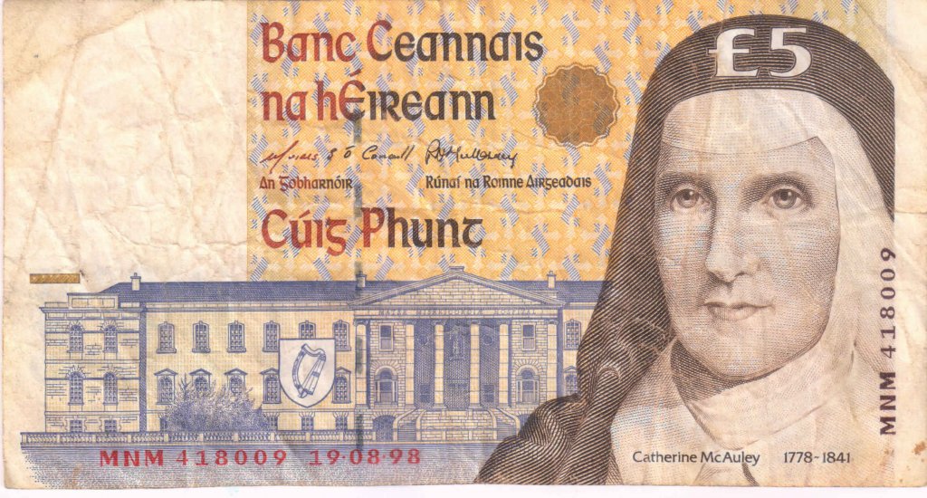 Ireland - 5 pounds 1994 - 99 vf currency note - KB Coins & Currencies
