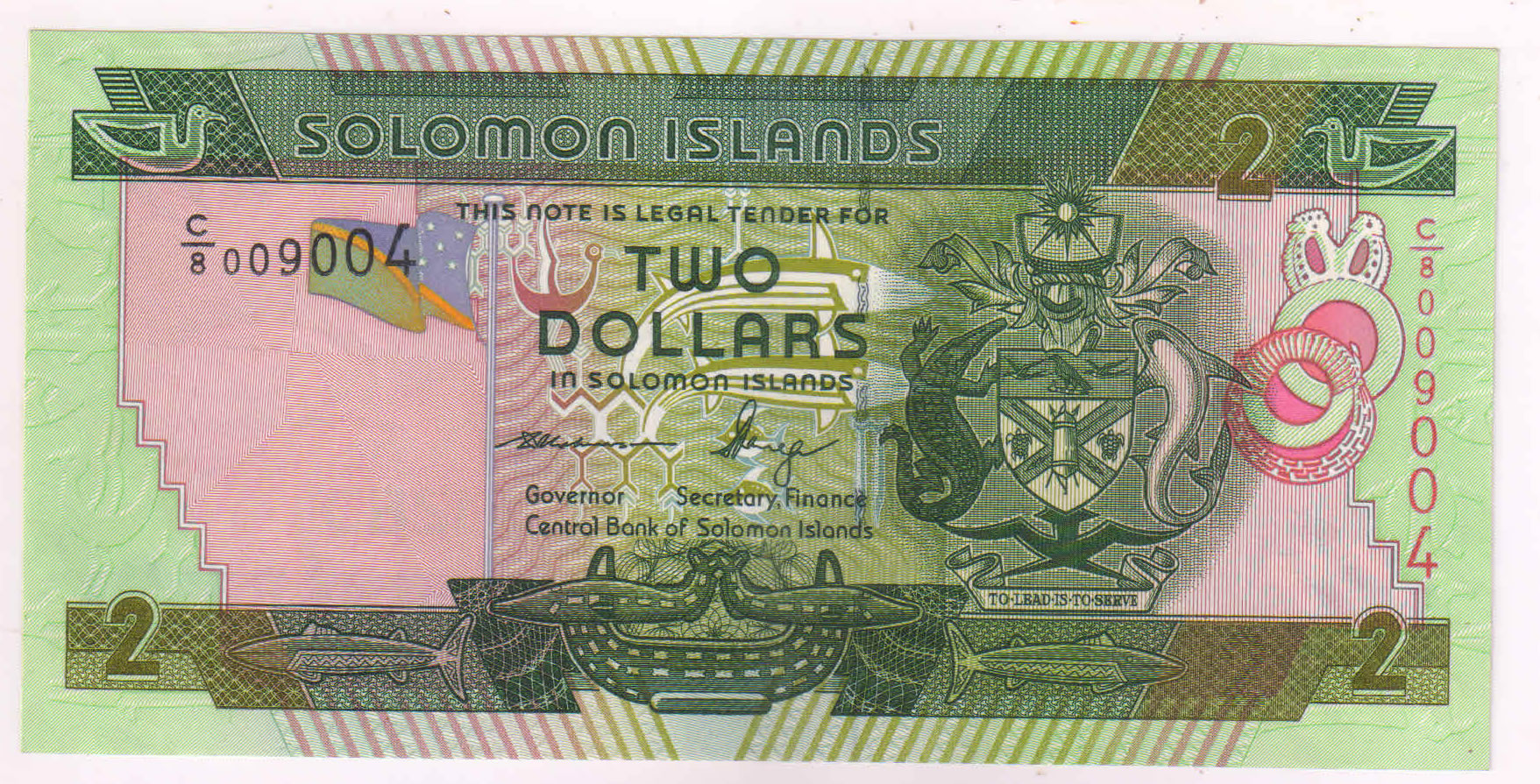Solomon Island - 2 dollars 2006 - 11 commemorative unc currency note ...