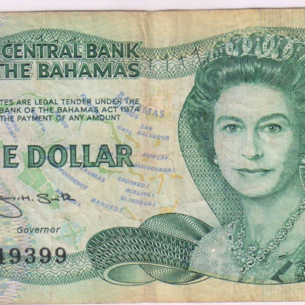 Bahamas - 1 dollar 1984 vf currency note - KB Coins & Currencies