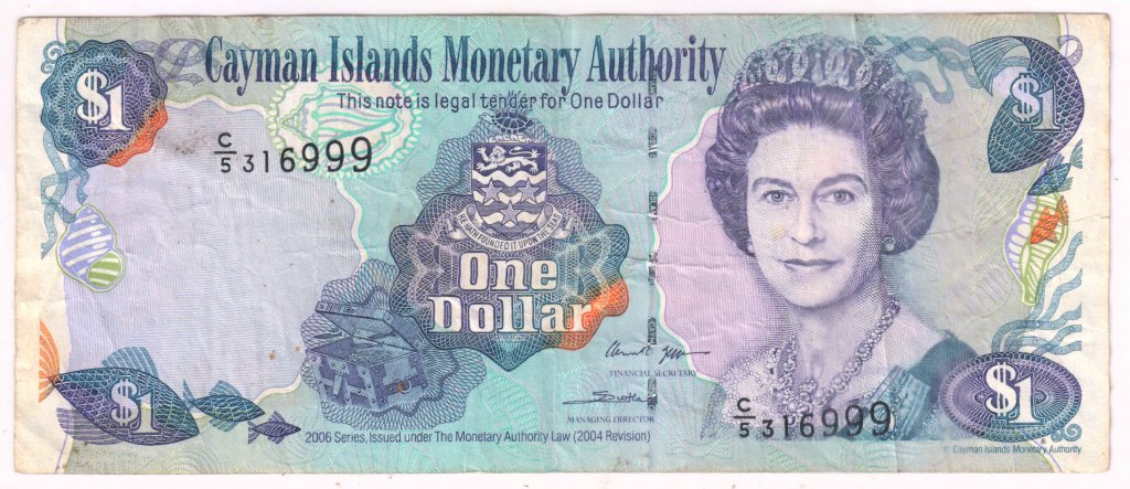 Cayman Island – 1 dollar 1996 - 2006 vf currency note - KB Coins ...