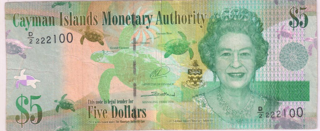 Cayman Island - 5 dollars 2010 - 18 Vf currency note - KB Coins ...