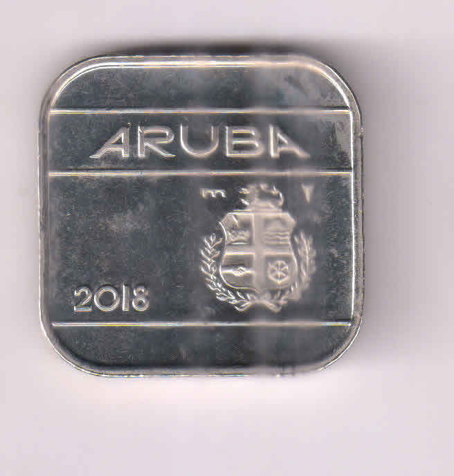 Aruba - 50 cents 2018 unc , coin - KB Coins & Currencies
