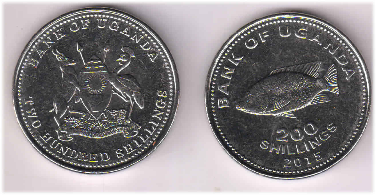 Uganda – 200 shillings 2015 unc coin - KB Coins & Currencies