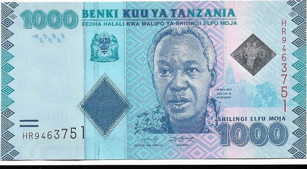 Tanzania - 1000 shilling unc currency note - KB Coins & Currencies