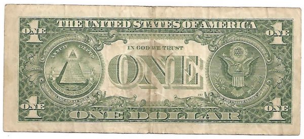 USA - 1 dollar L 1955 used currency note - KB Coins & Currencies