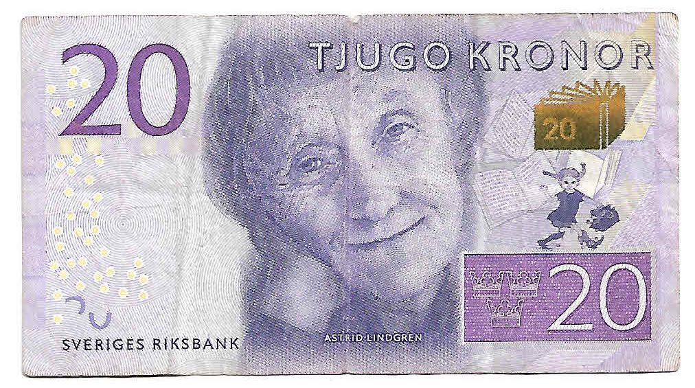 Sweden 20 kroner used currency note - KB Coins & Currencies